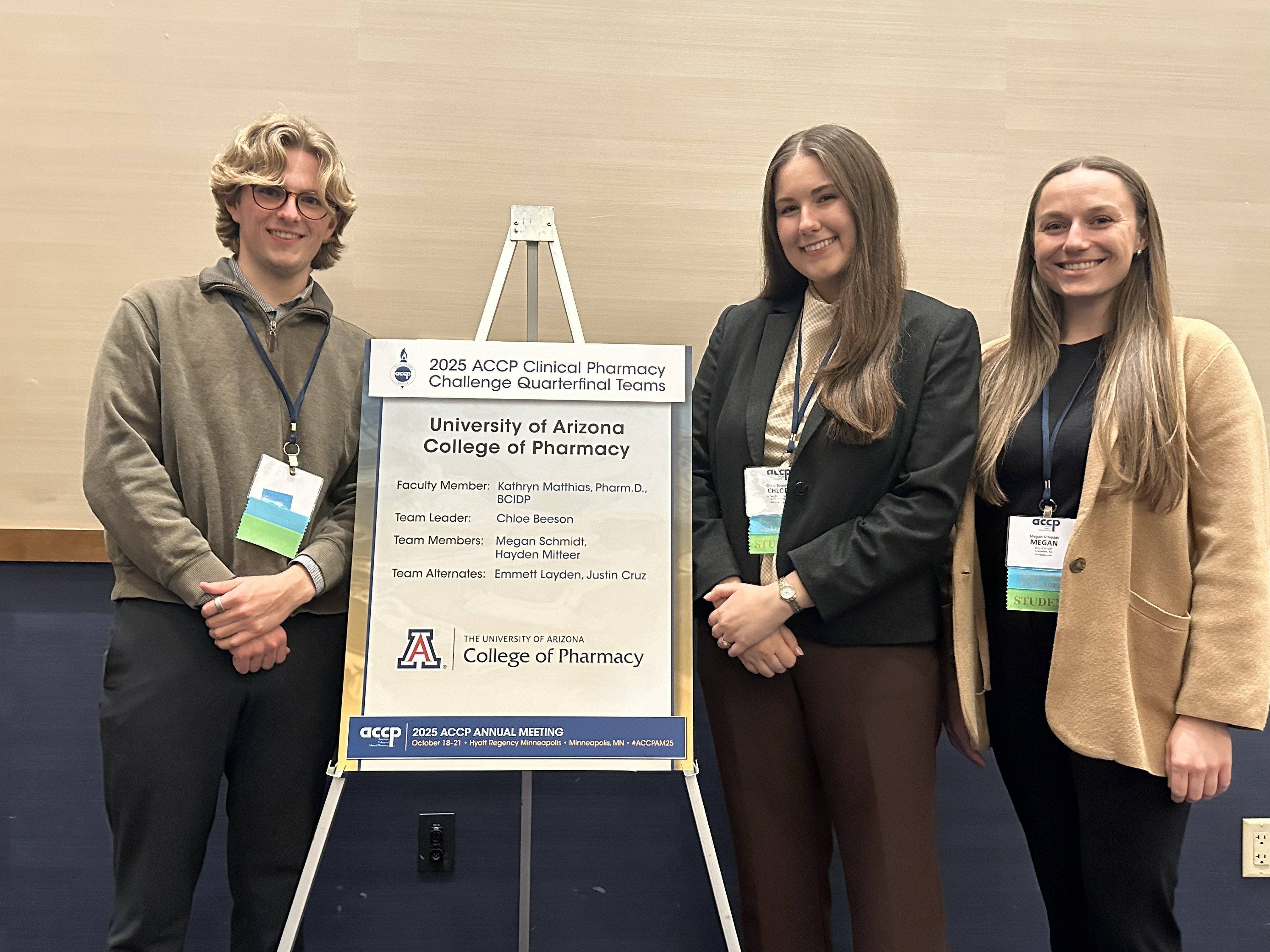 PharmD Students Successfully Compete in the 2025 National ACCP Clinical ...
